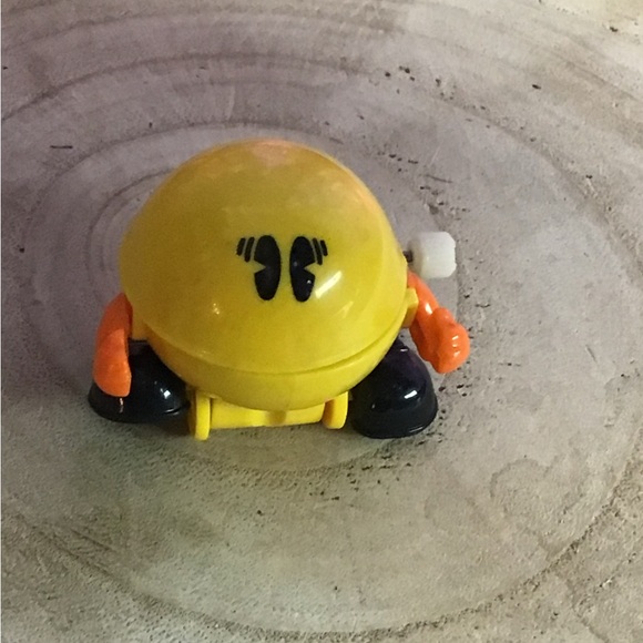 Toys | Vintage 198s Tony White Knob Windup Pacman Walkingpreowned ...
